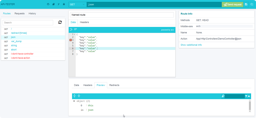 Laravel Api Tester Laravelmade