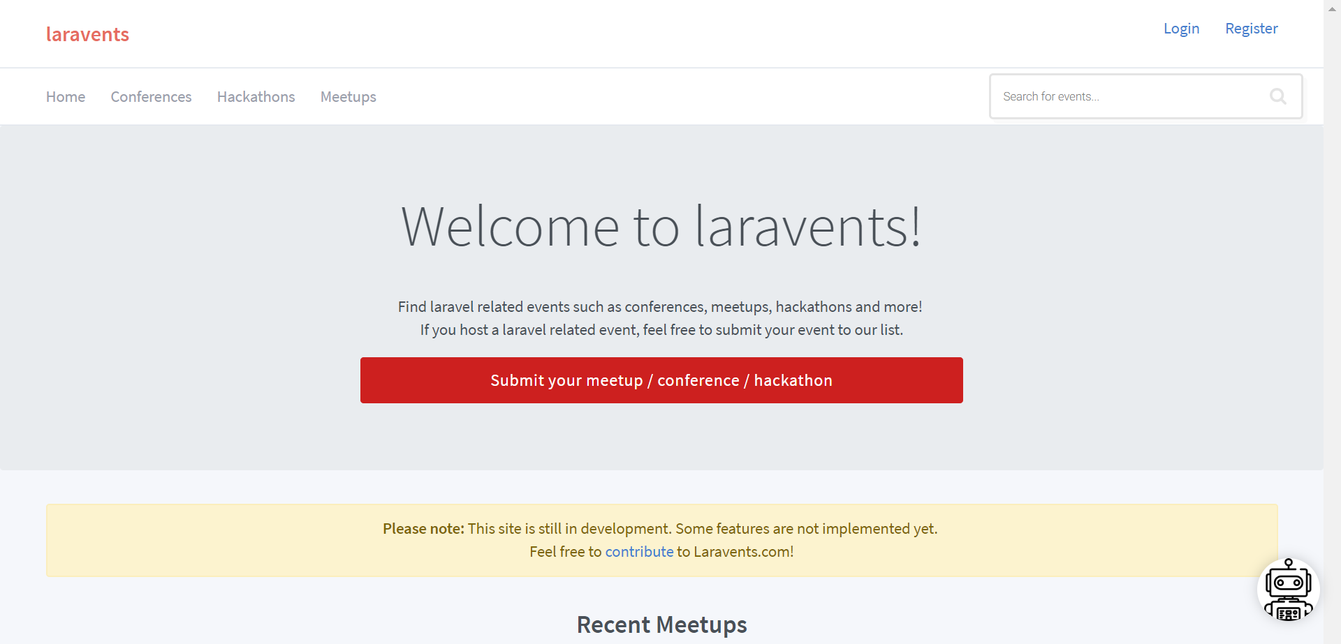 Laravents - Featured Best Projects built with Laravel today