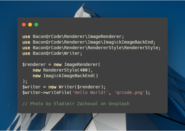BaconQrCode - Featured Best Projects built with Laravel today