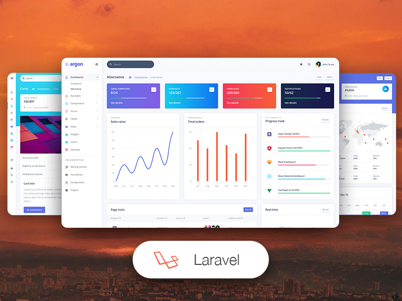 Argon Dashboard Pro Laravel - Featured Best Projects built with Laravel ...
